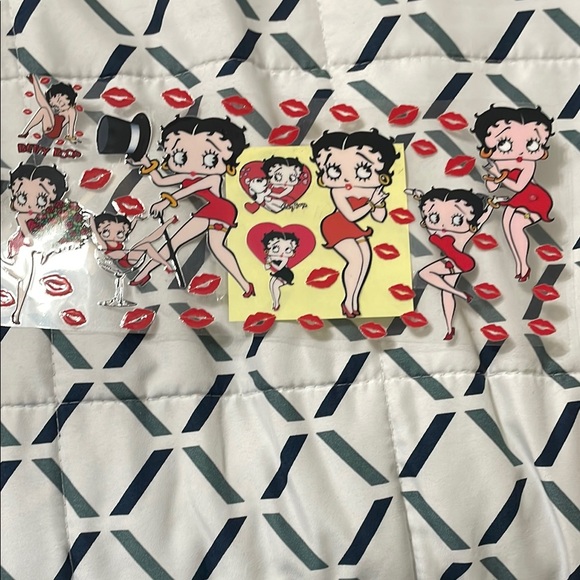 Dining | Betty Boop Sticker Set With Red Accents | Poshmark